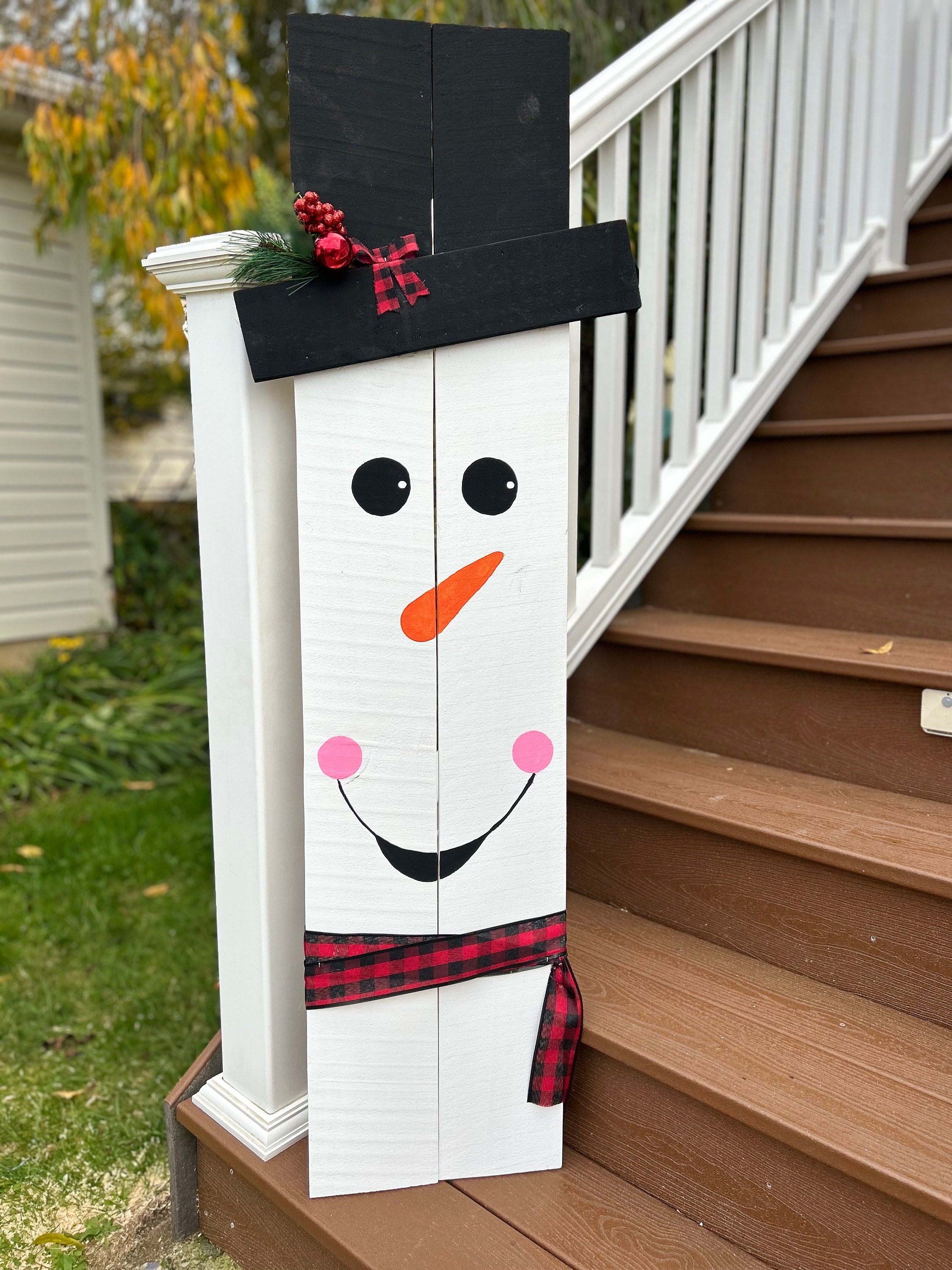 Snowman Porch Leaner - Etsy