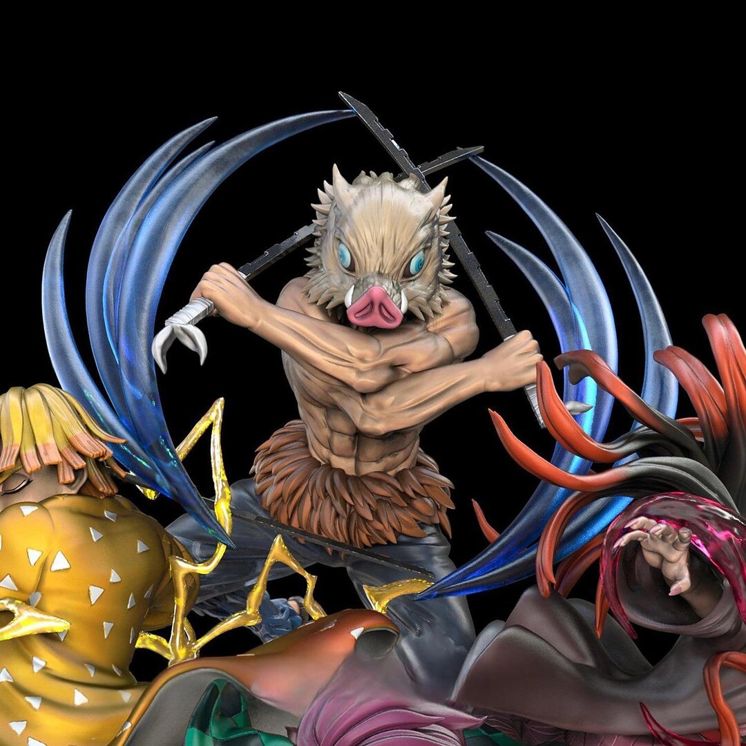 Demon Slayer Diorama STL File for 3D Printing | High Quality Tanjiro ...