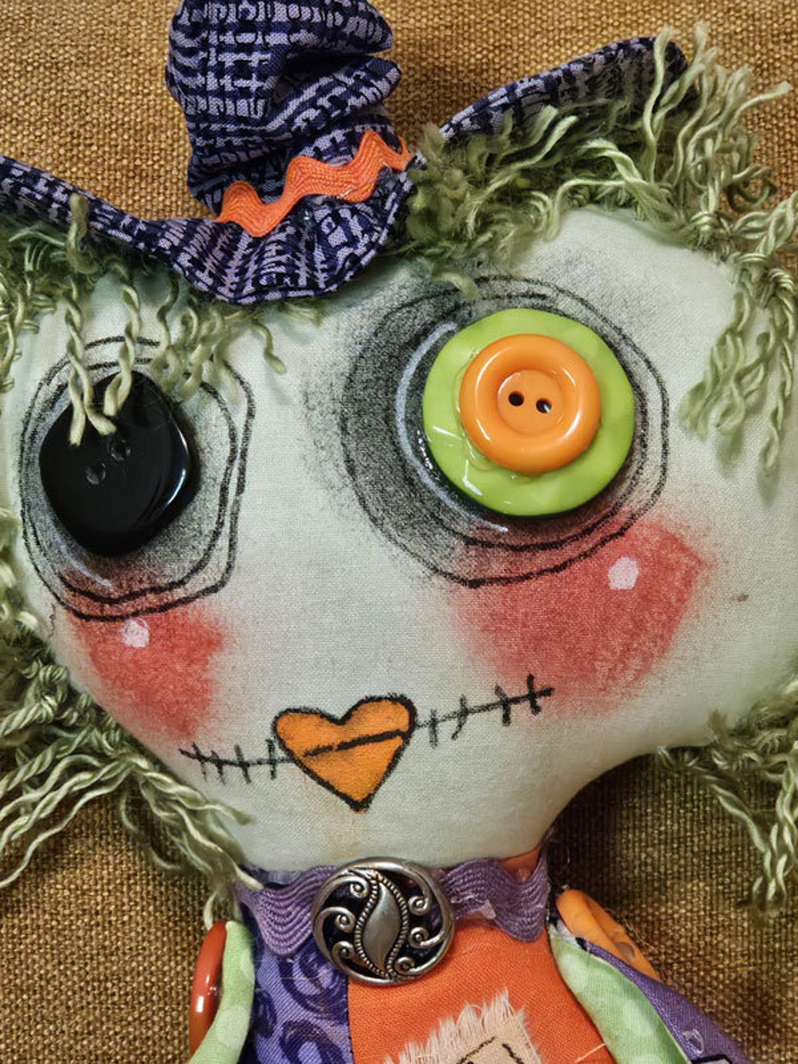 Monster Beetle Juice Inspired Witch Doll - Etsy