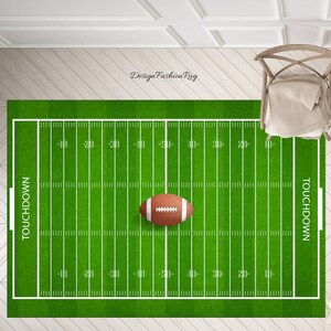 American Football Field Rug, Football Court, Kids Room Rug ...