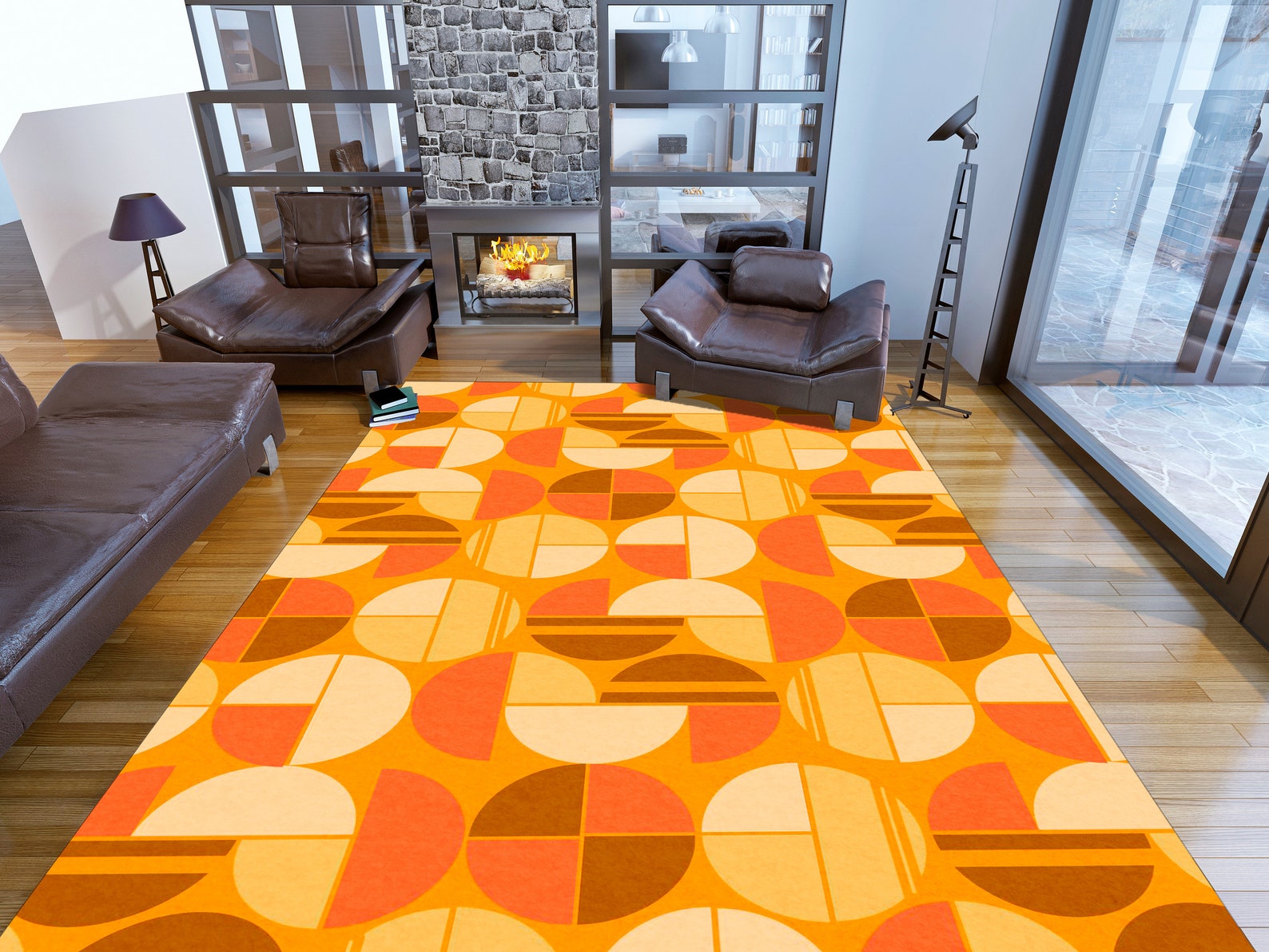 Retro Rug Groovy Funky Rug Retro Area Rug 70s Rug Teen - Etsy