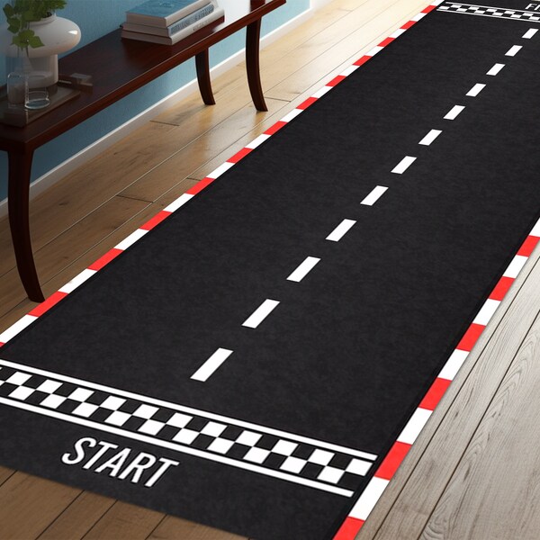 Race Track Rug - Etsy