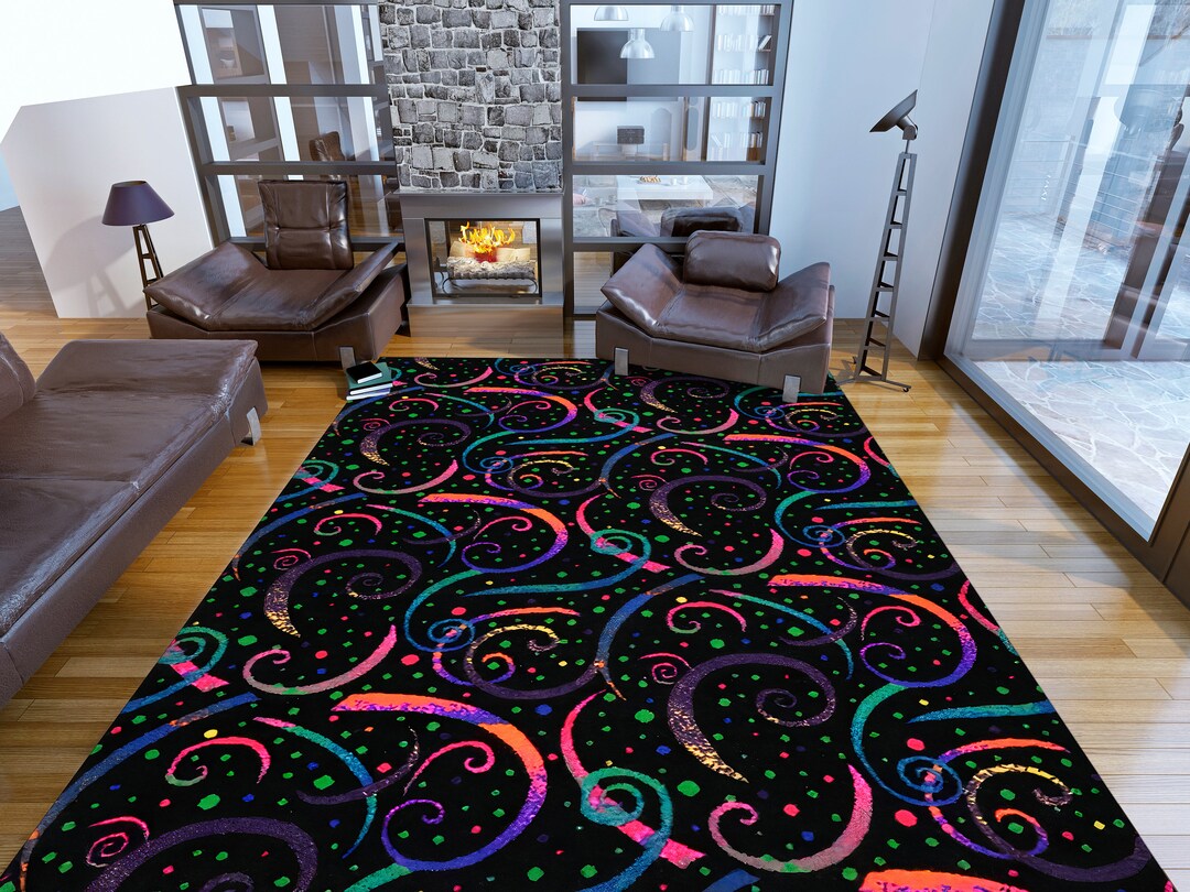 Arcade Rug, Arcade Modern Decor Rug, 80s Arcade Carpet, Game Room Rug ...