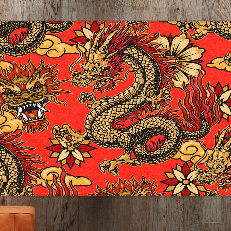 Japanese Design Area Rugs - Etsy