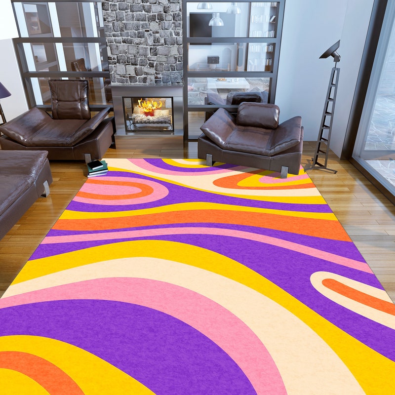 Trippy Rug - Etsy