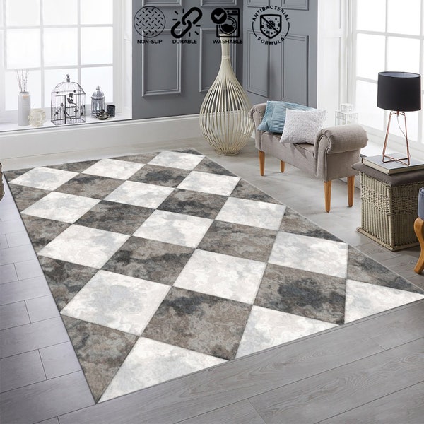 Checkerboard Rug - Etsy