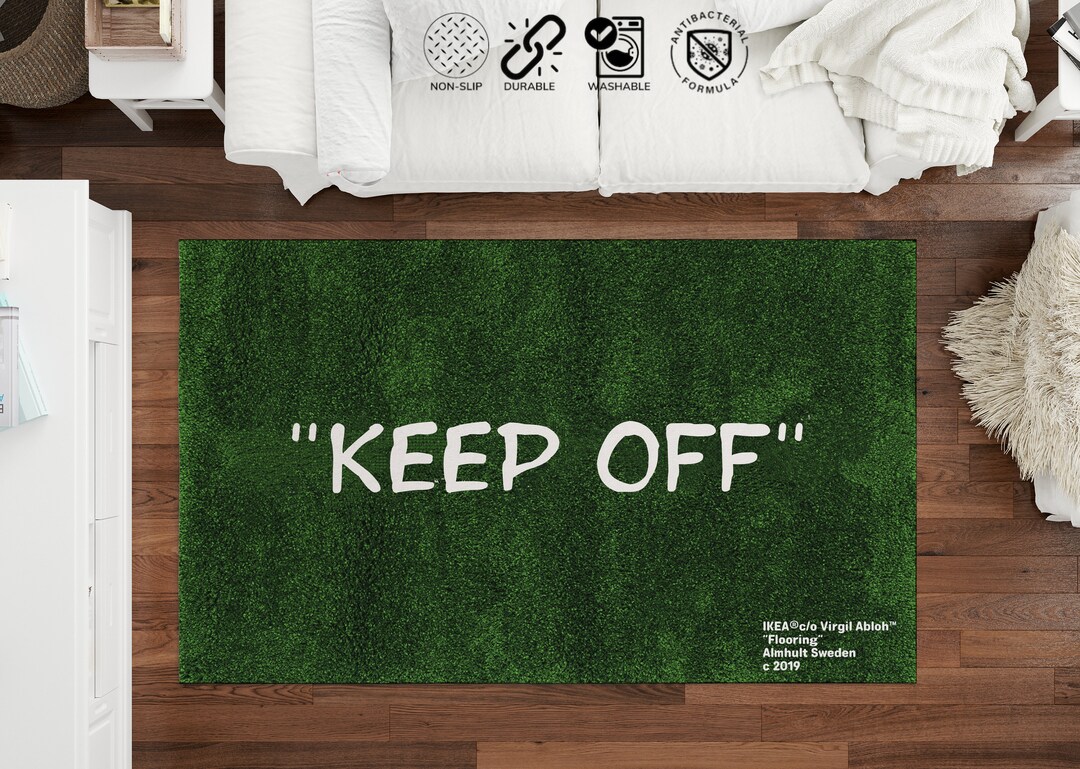 Keep off Classic Rug-green Grass Rug,modern Room Rug,keep Off,home ...
