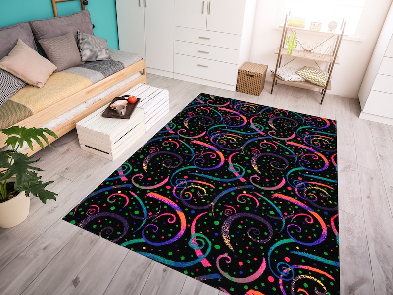 Arcade Rug, Arcade Modern Decor Rug, 80s Arcade Carpet, Game Room Rug ...