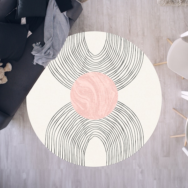 Round Boho Rug - Etsy