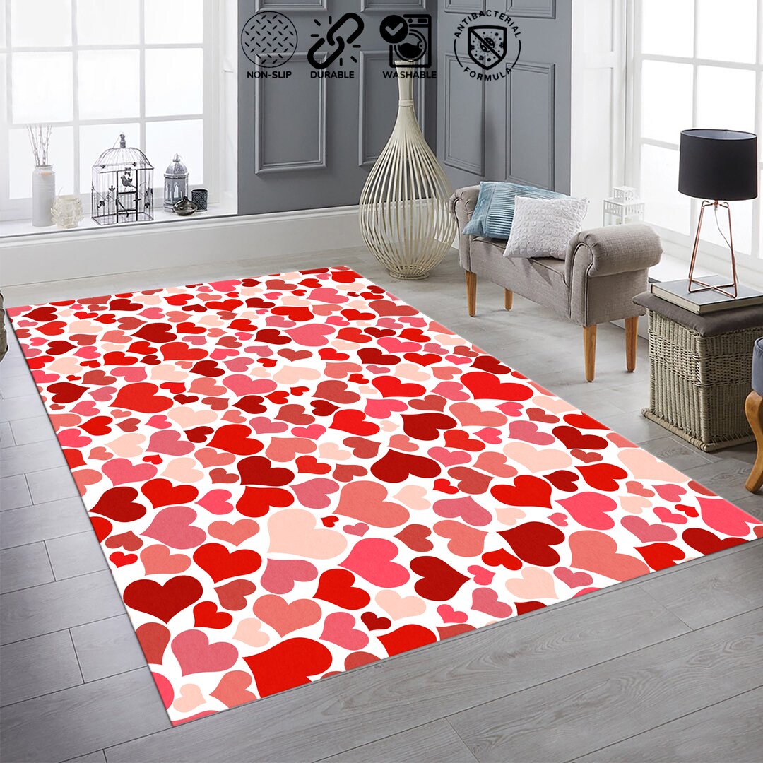 Valentines Gift,valentine's Rug,gift for Valentines Day,love Rug,gift ...