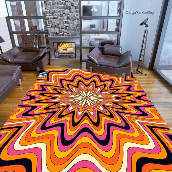 Trippy Rug - Etsy