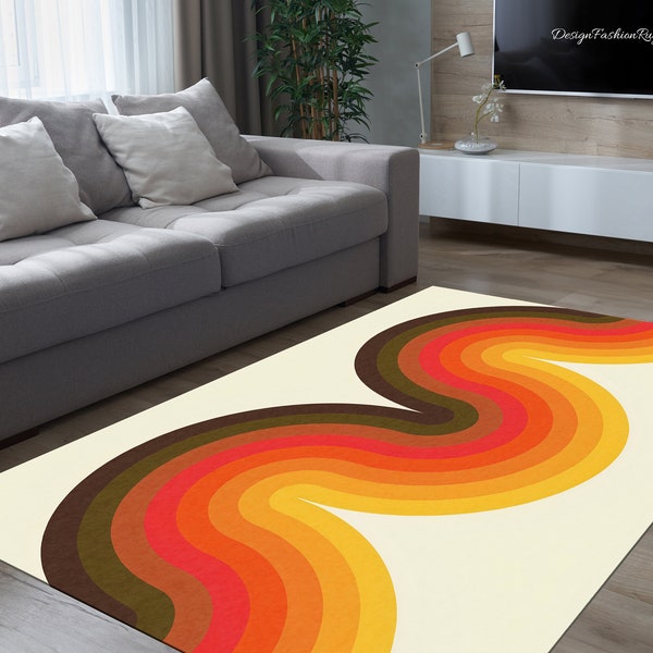 70s Area Rug - Etsy