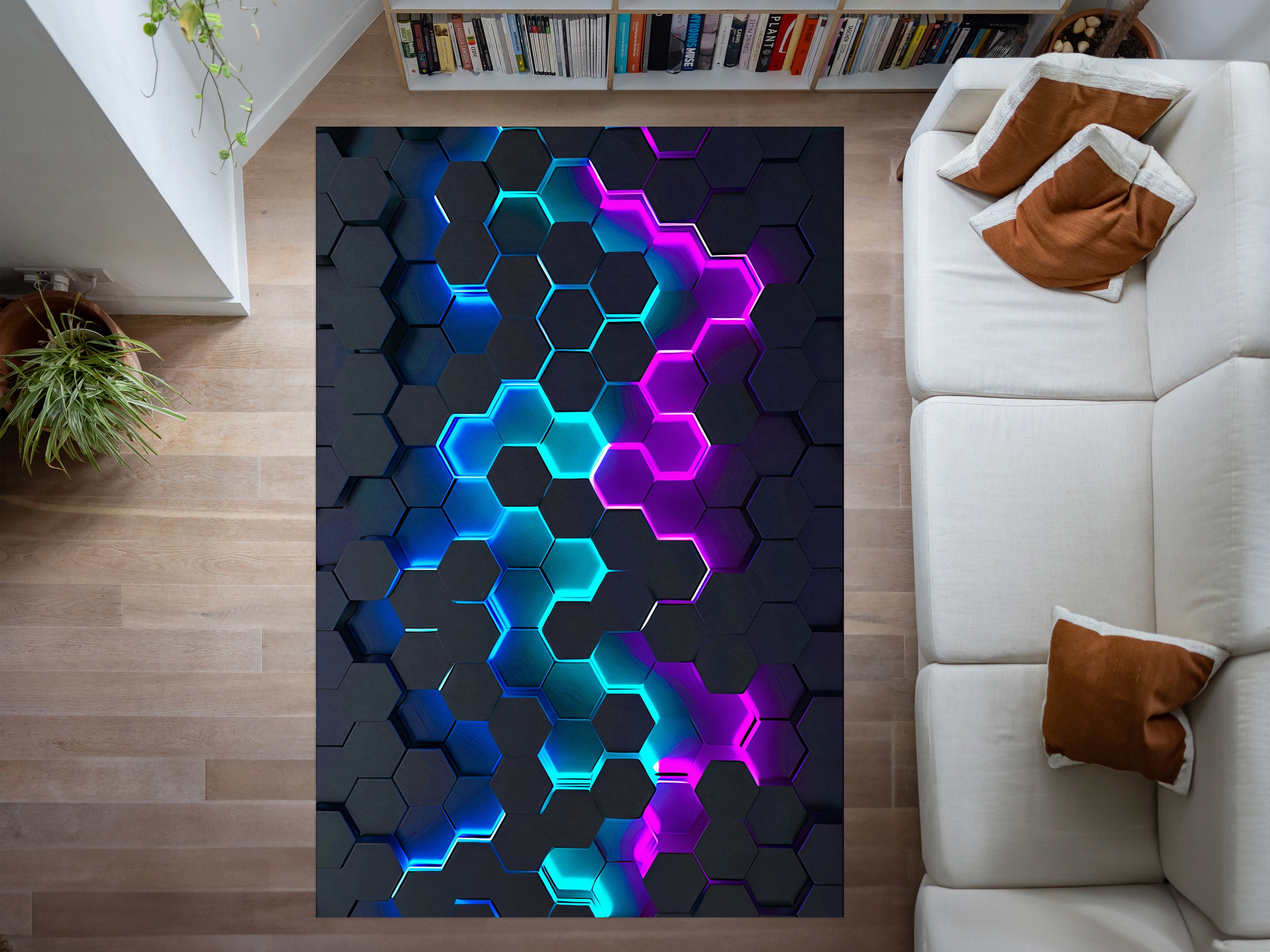 Gaming Room Rug, Neon Game Decor Gamer Rug, Gift for Gamer, E-sport Rug ...