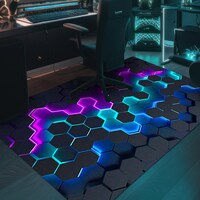 RACE TRACK RUG, Start Line Runner Rug, Racing Car Living Room Rug, Game ...