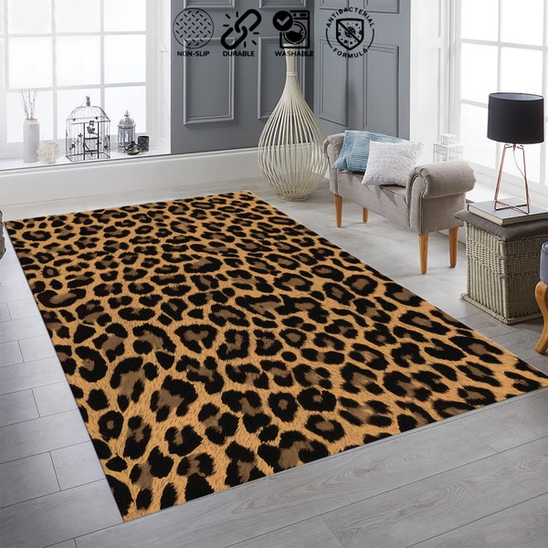 Leopard Rugs - Etsy