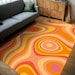 Psychedelic 70s Rug, Groovy Psychedelic, Retro Swirl Rug, Groovy Funky ...