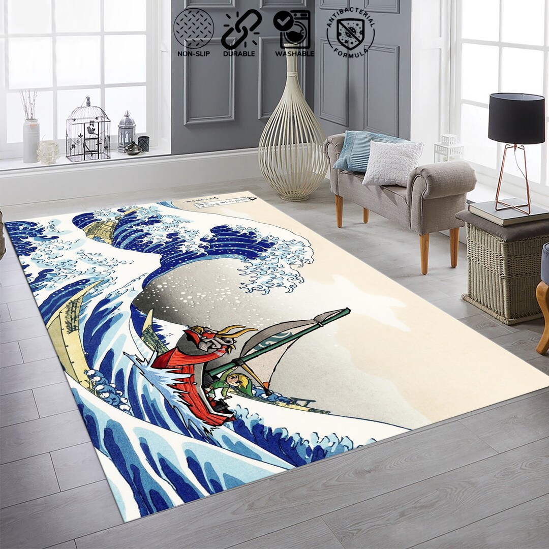 Legend of Zelda Rug, Game Room Rug, Game Decor,zelda Logo Rug, Zelda ...