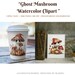 Ghost Mushroom Watercolor Clipart, Instant Download,spooky Mushroom Art ...