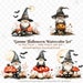 Watercolor Gnome Halloween Clipart Set, Instant Download Cute Gnomes ...