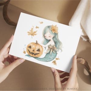 Little Mermaid Halloween Clipart,mermaid Clipart, Halloween Clipart ...