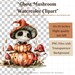 Ghost Mushroom Watercolor Clipart, Instant Download,spooky Mushroom Art ...