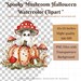 Spooky Mushroom Halloween Watercolor Clipart Instant Download Halloween ...