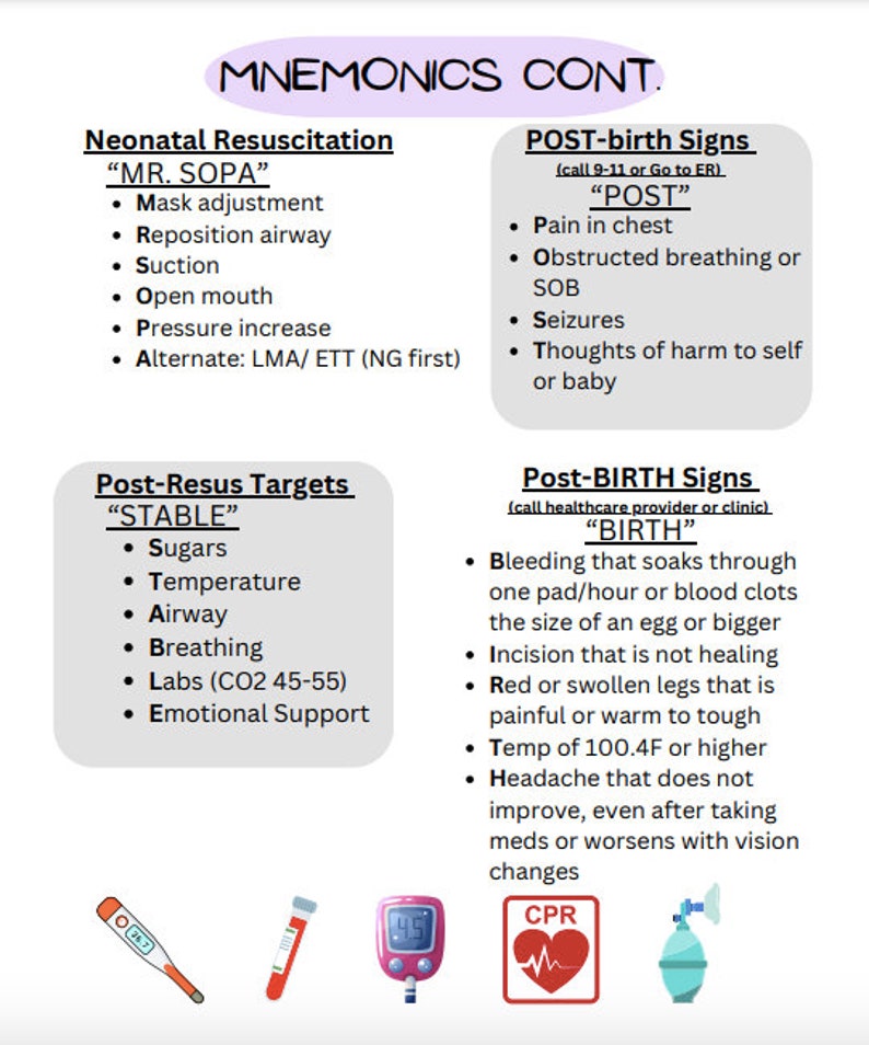 OB Maternity / Postpartum / Newborn Nursing Notes Plus Mark Klimek ...