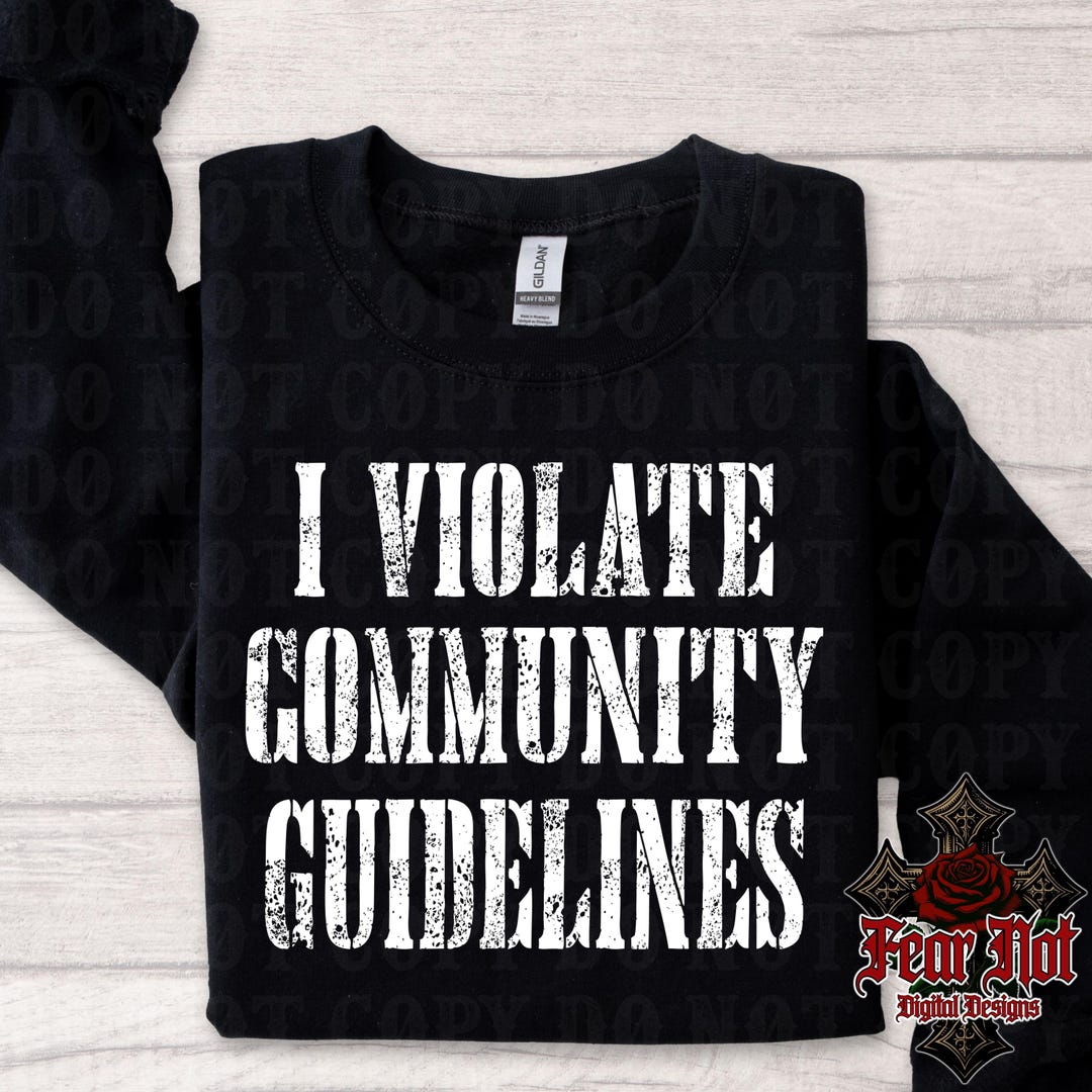 Violate Guidelines PNG, Rebel Design (digital File) - Etsy