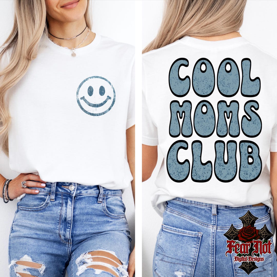 Cool Moms Club Png, Cool Mom Png, Mom Png, Motherhood Png, Groovy Font ...