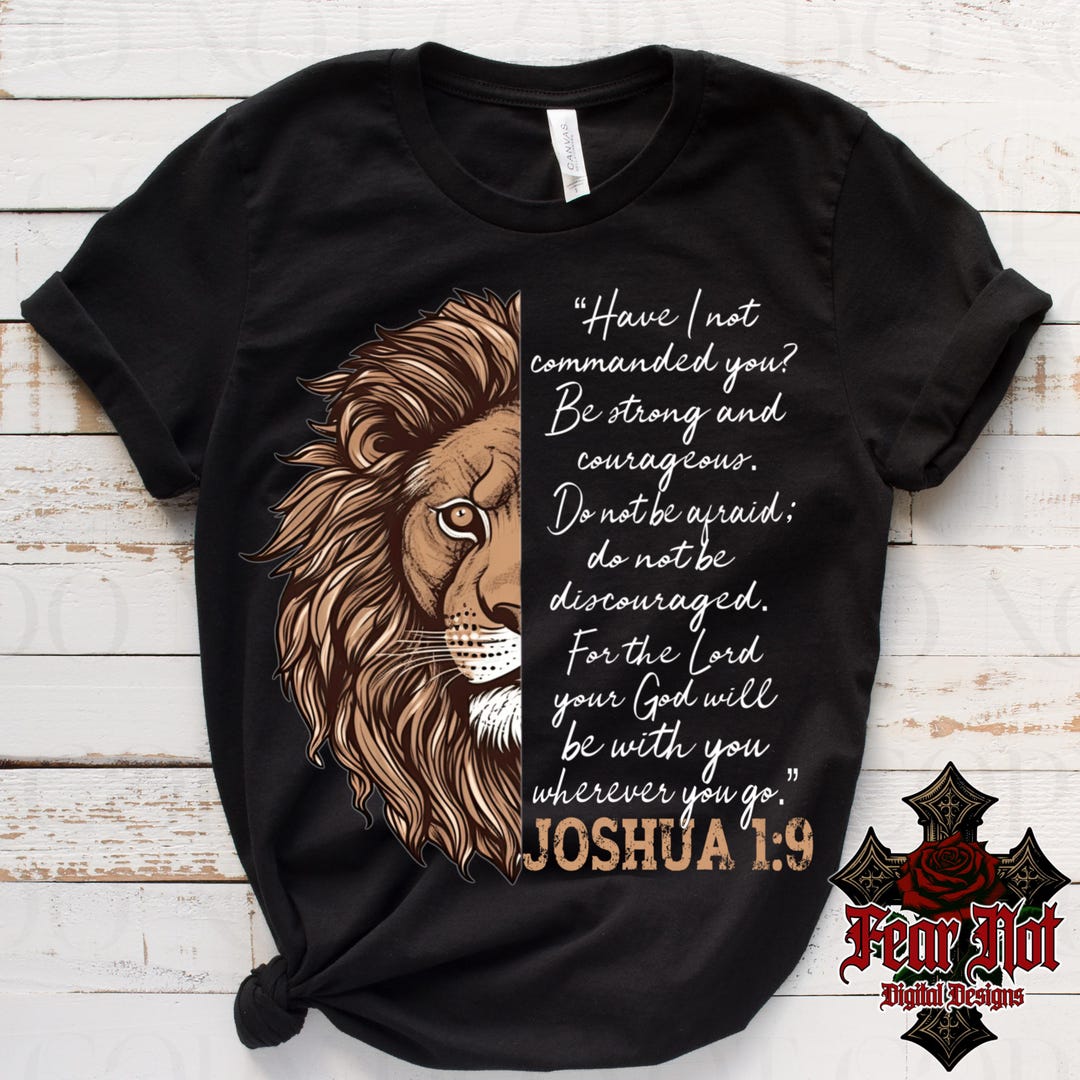 Joshua 1:9, Bible Verse, Png, Bible Verse Png, God, God Png, Lion Png ...