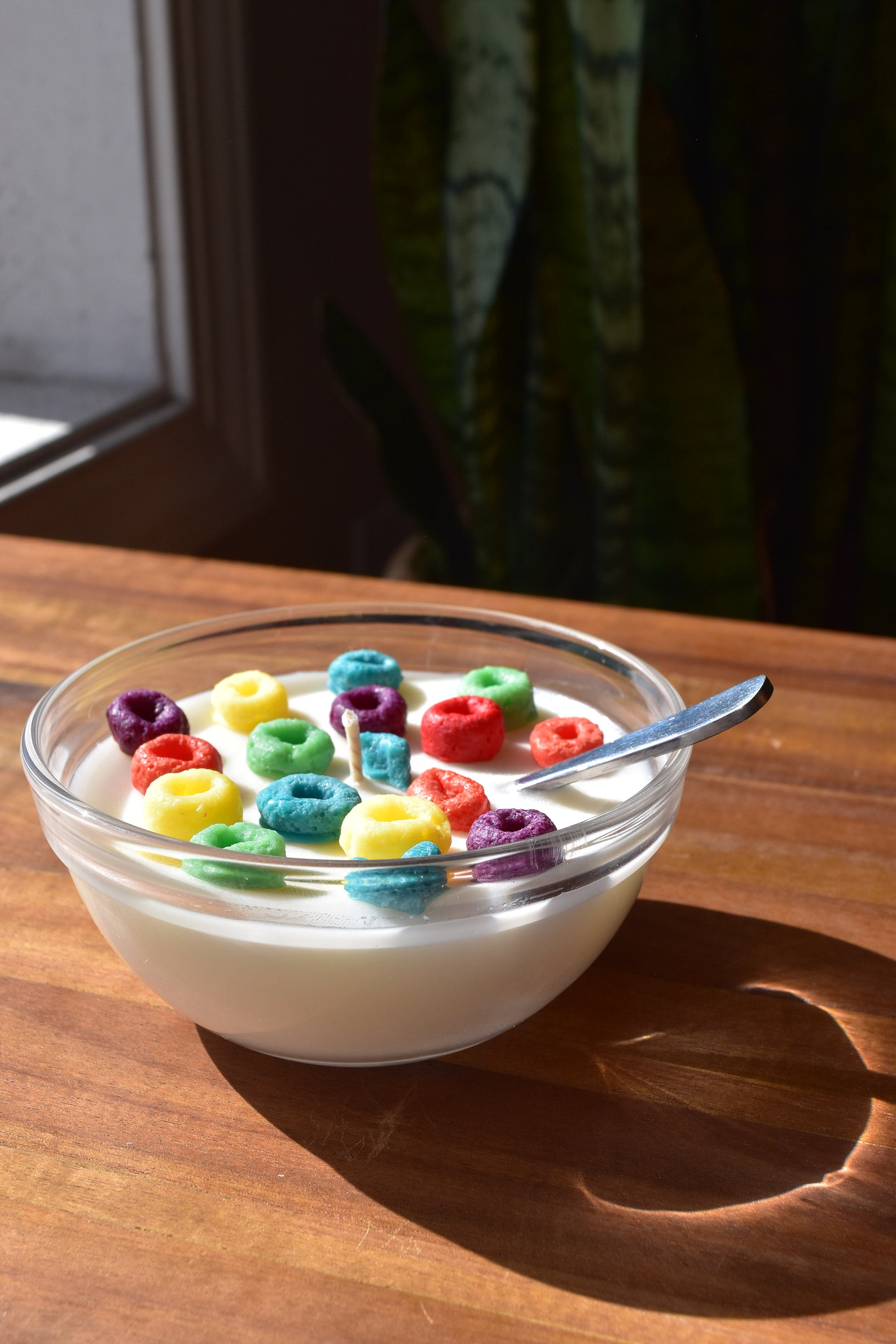 Fruit Loops Glitter Cereal Bowl Candle Soy Candle Decor Cereal Bowl ...