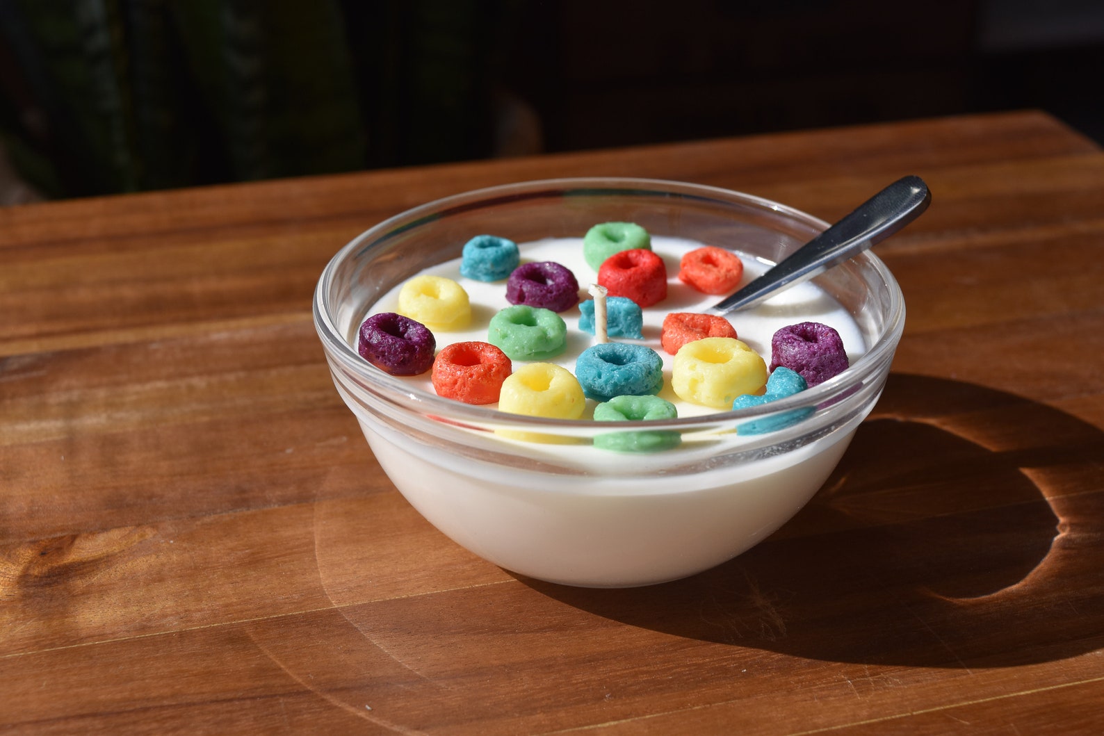 Fruit Loops Glitter Cereal Bowl Candle Soy Candle Decor Cereal Bowl ...