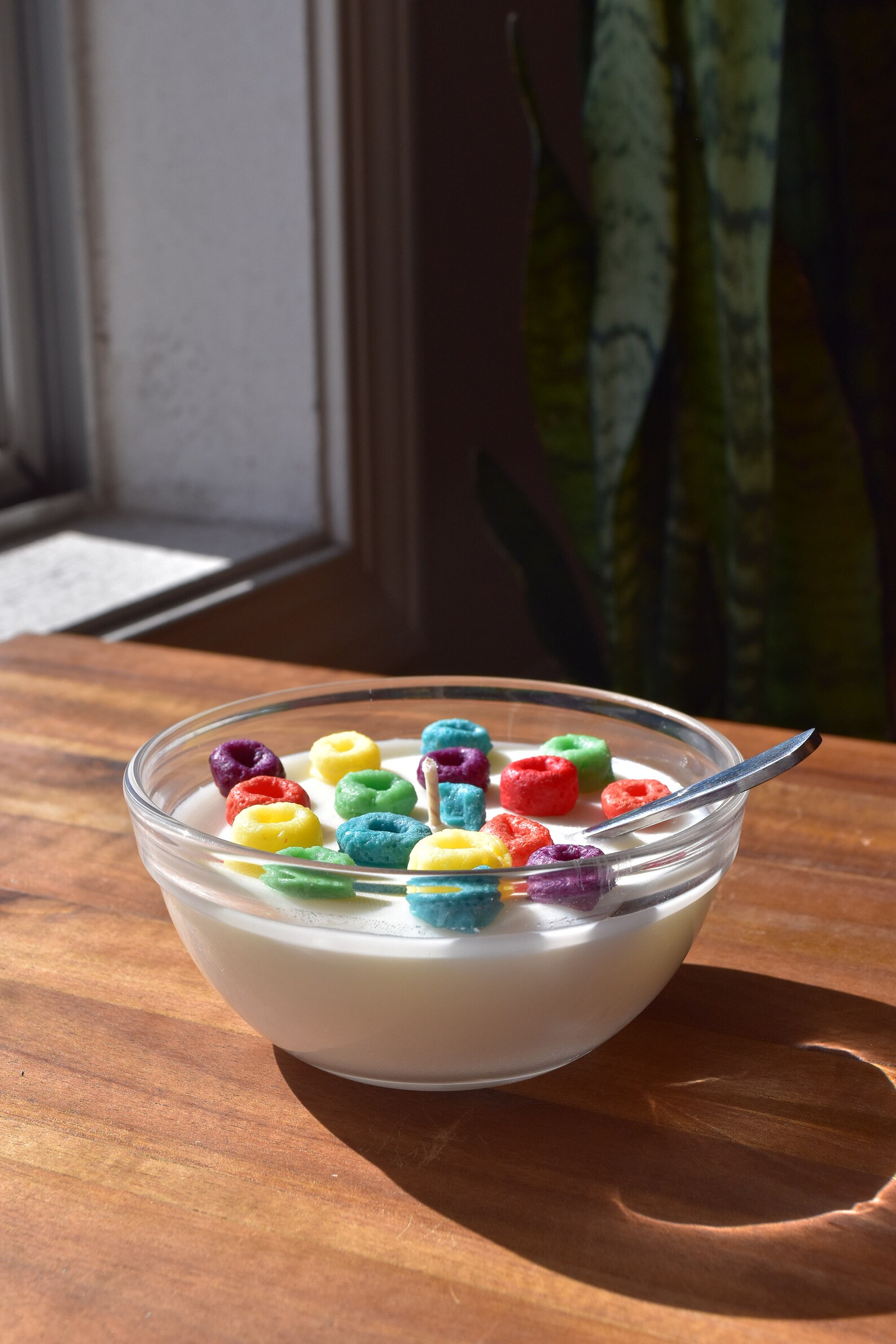 Fruit Loops Glitter Cereal Bowl Candle Soy Candle Decor Cereal Bowl ...