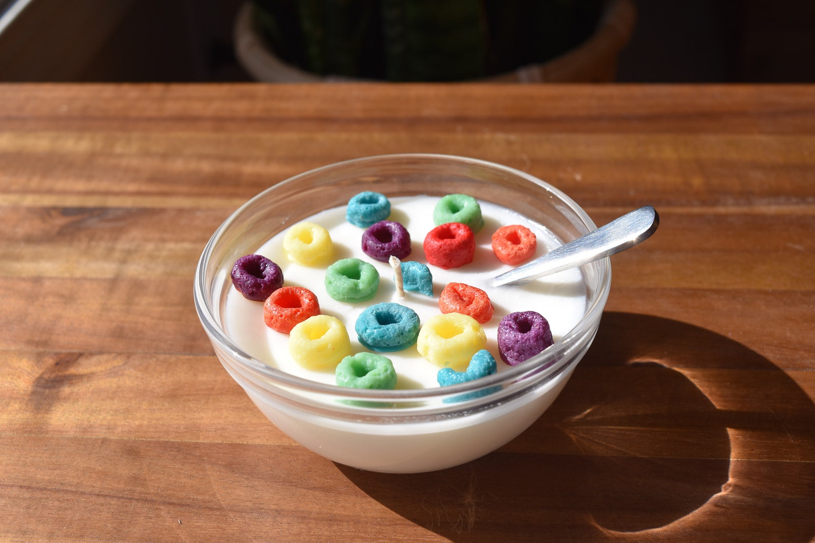 Fruit Loops Glitter Cereal Bowl Candle Soy Candle Decor Cereal Bowl ...