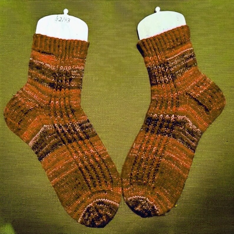 Sock Knitting Instructions-sock Pattern-beginner Sock Knitting Pattern ...