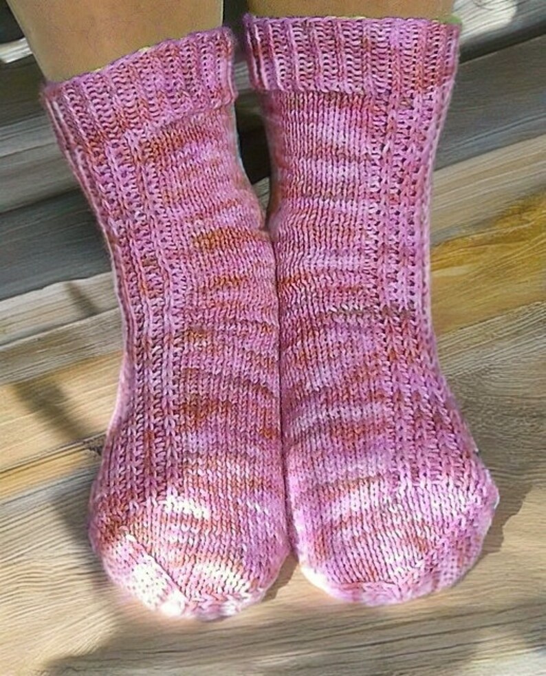 Sock Knitting Instructions-sock Pattern-beginner Sock Knitting Pattern ...