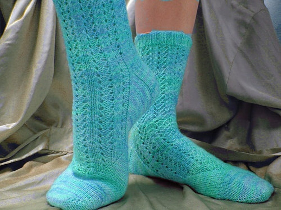 Knitting Pattern,sock Pattern, Knitted Sock,easy Textured Sock Pattern ...