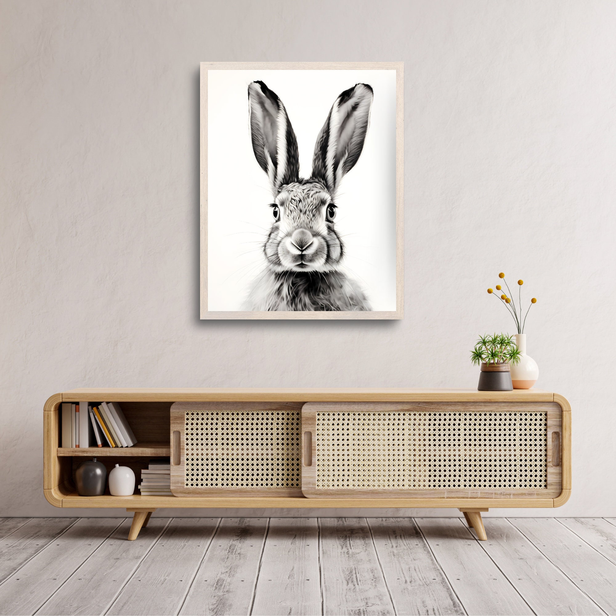 Digital Download Hare, Wall Art, Wall Decor, Download Print, Printable ...