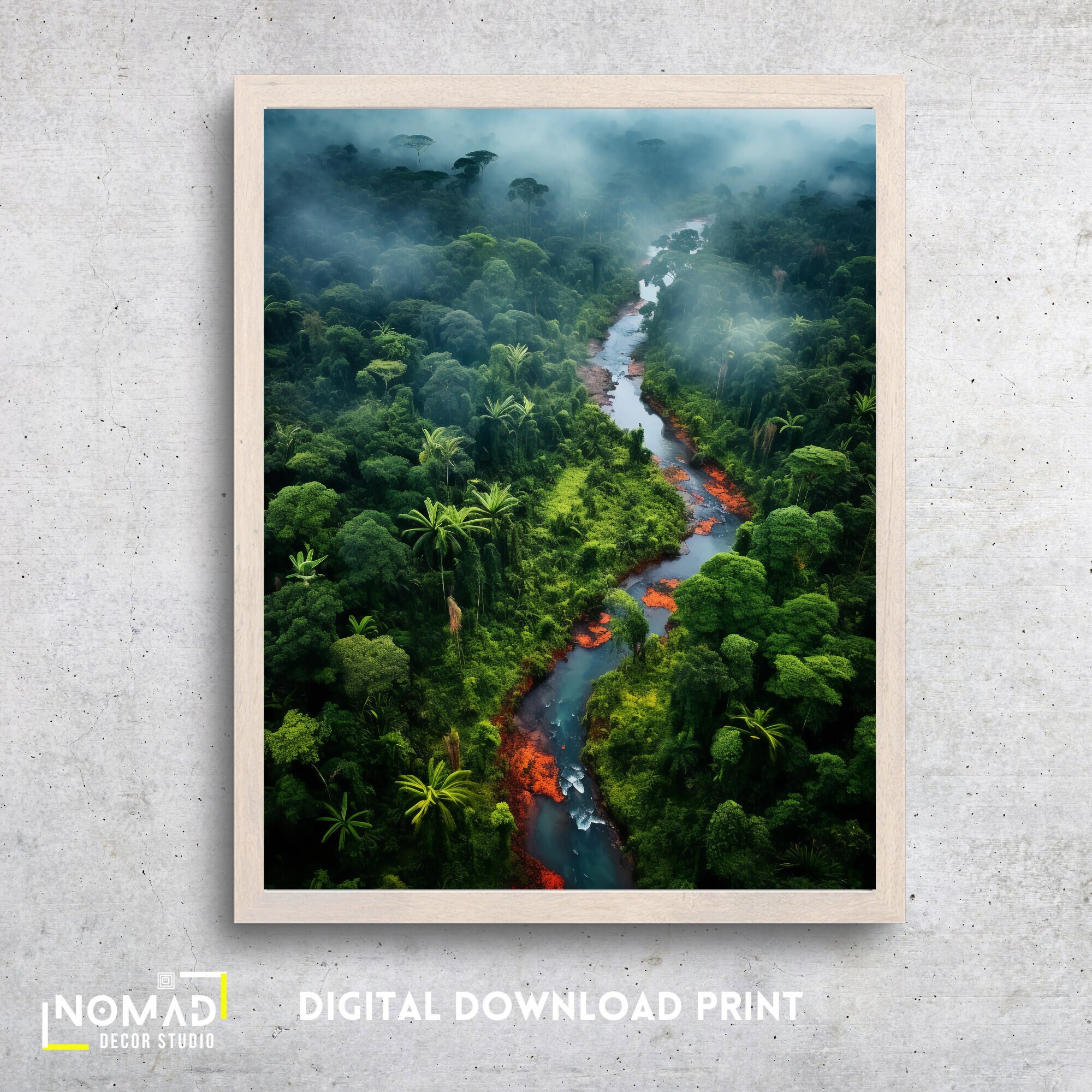 Digital Download Amazon Jungle, Wall Art, Wall Decor, Download Print ...