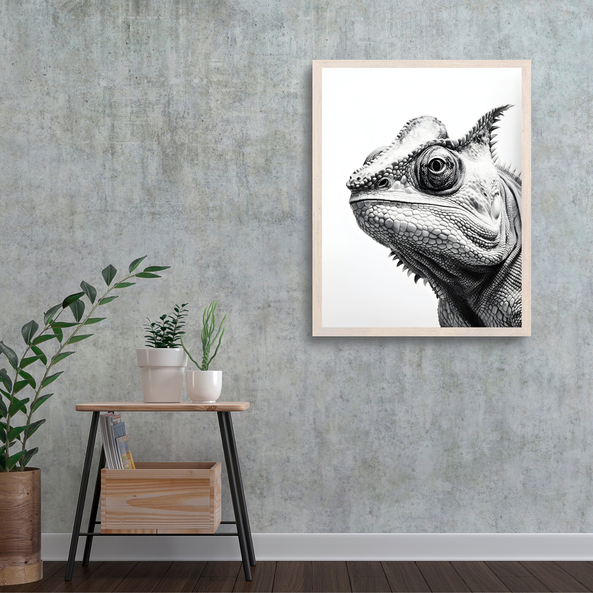 Digital Download Chameleon, Wall Art, Wall Decor, Download Print ...