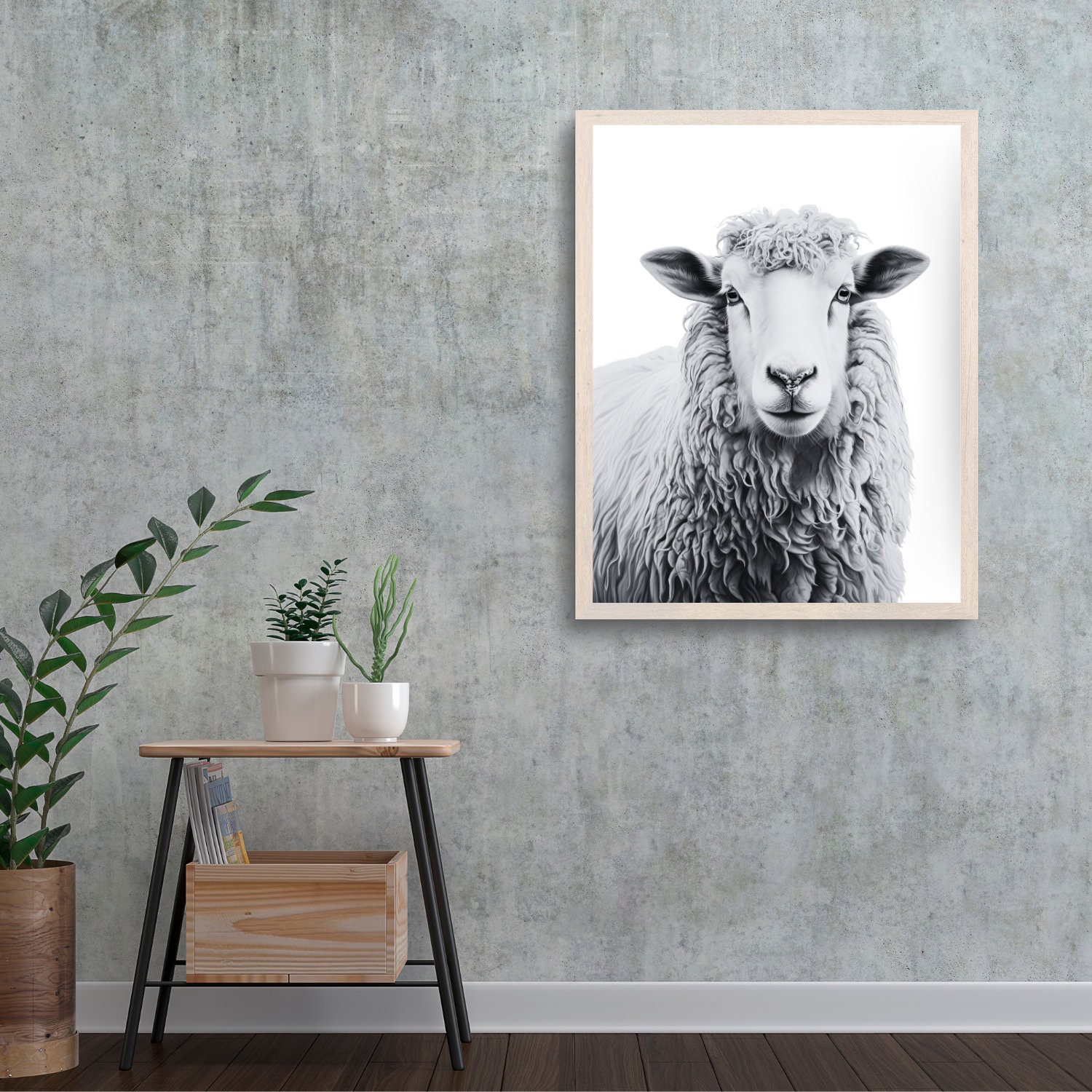 Digital Download Sheep, Wall Art, Wall Decor, Download Print, Printable ...