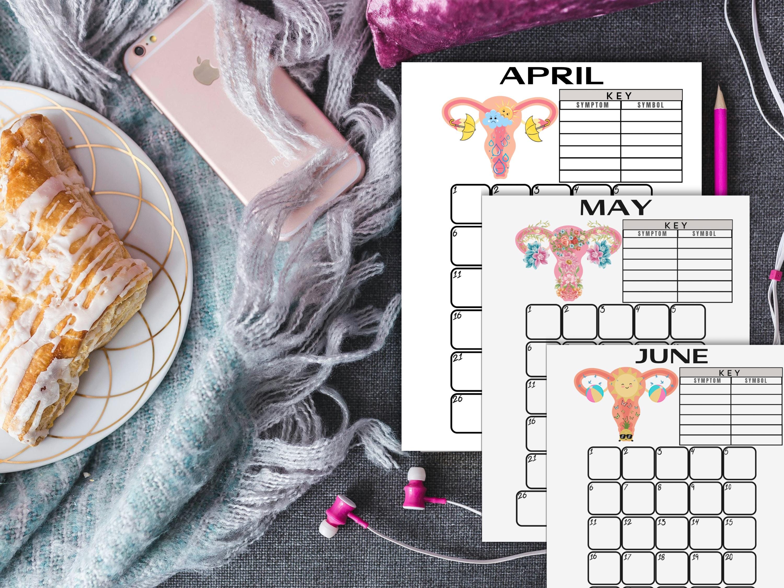 Period Tracker Printable, Ovulation Planner, Cycle Tracker, Women’s ...
