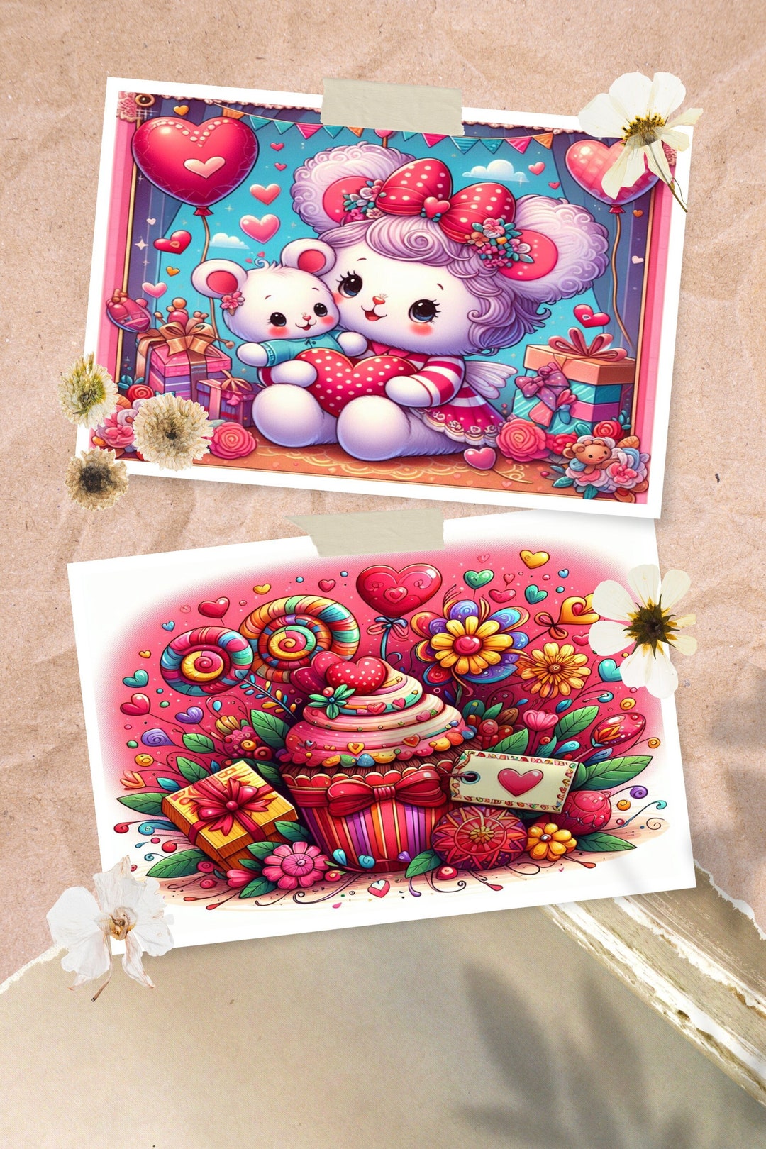 Love Postcards, Printable Romantic Postcard Digital Download ...