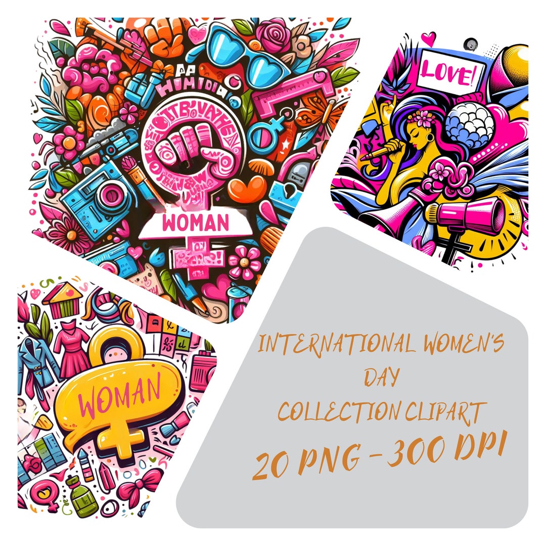 20 Cute International Women's Day Clipart, International Women's Day ...