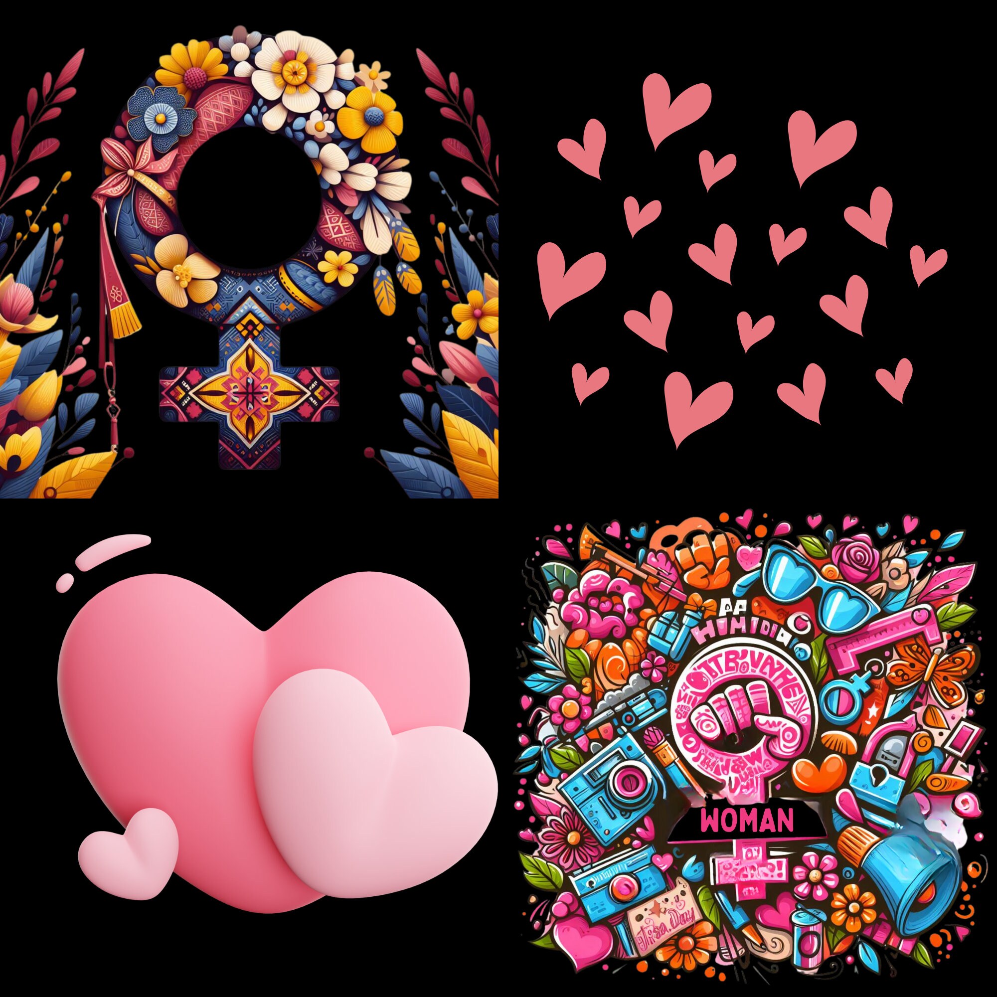 20 Cute International Women's Day Clipart, International Women's Day ...