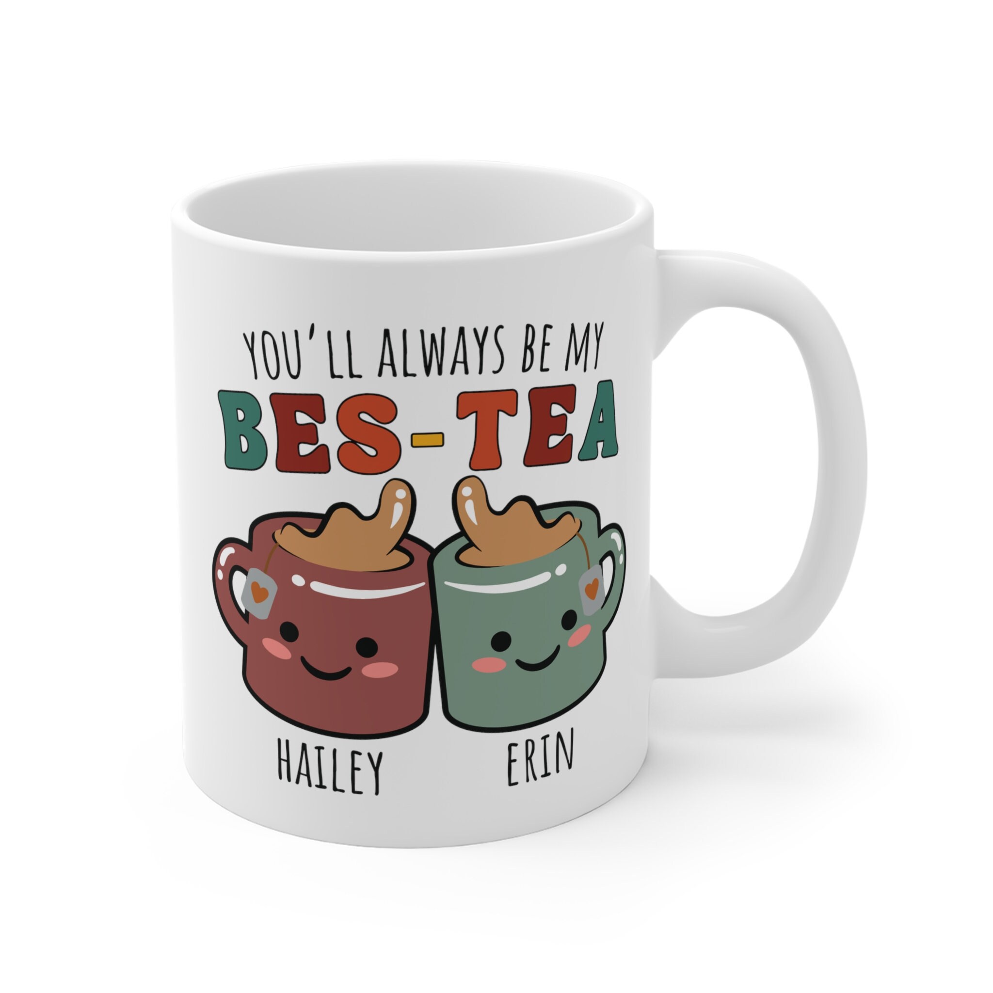 Personalized Best Friend Mug, Tea Lover, Bestie Ceramic Cup ...