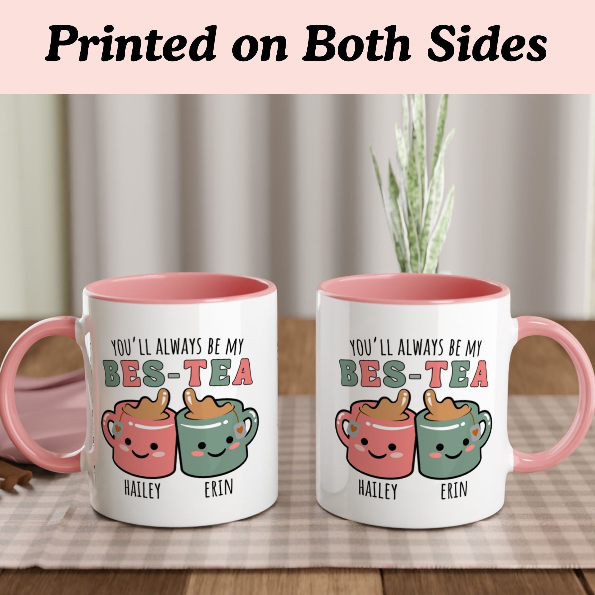 Personalized Best Friend Mug, Tea Lover, Bestie Ceramic Cup ...