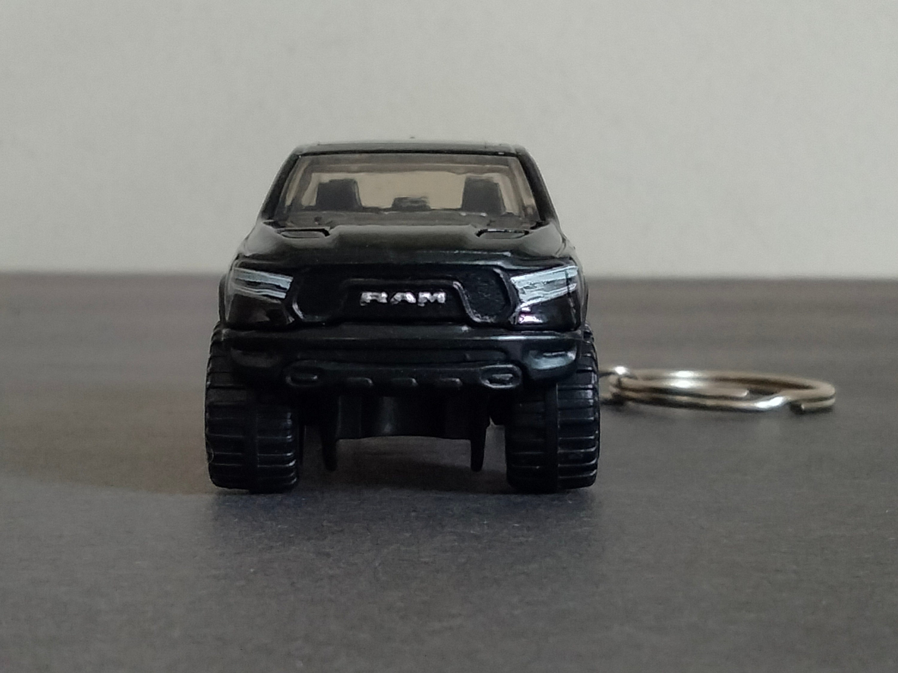 Dodge RAM Rebel HEMI Truck Keychain Black Color - Etsy