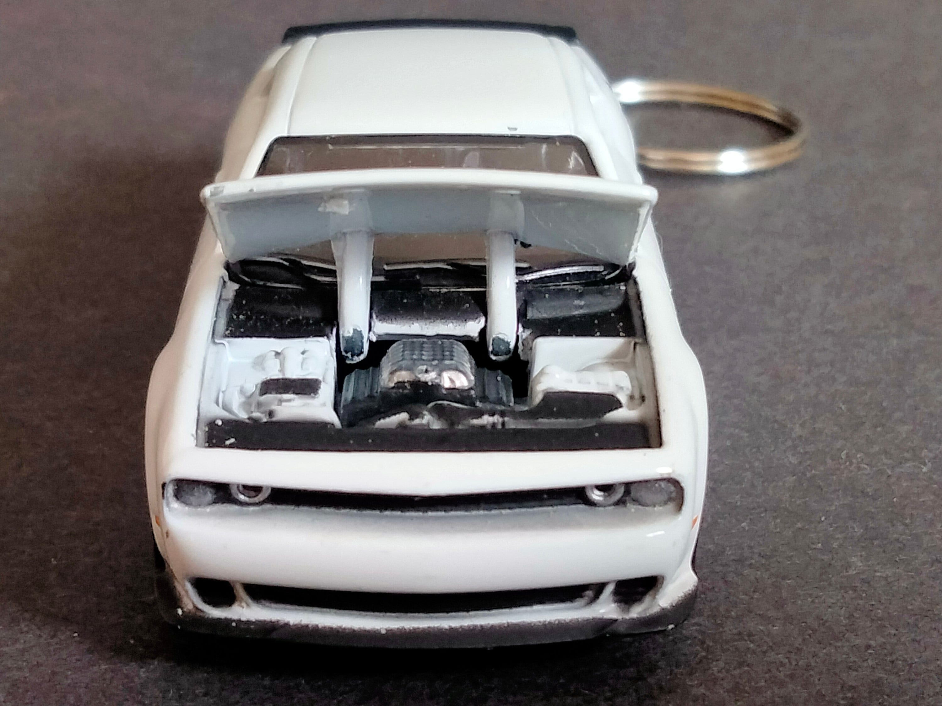Dodge Challenger SRT Hellcat Widebody White Keychain - Etsy