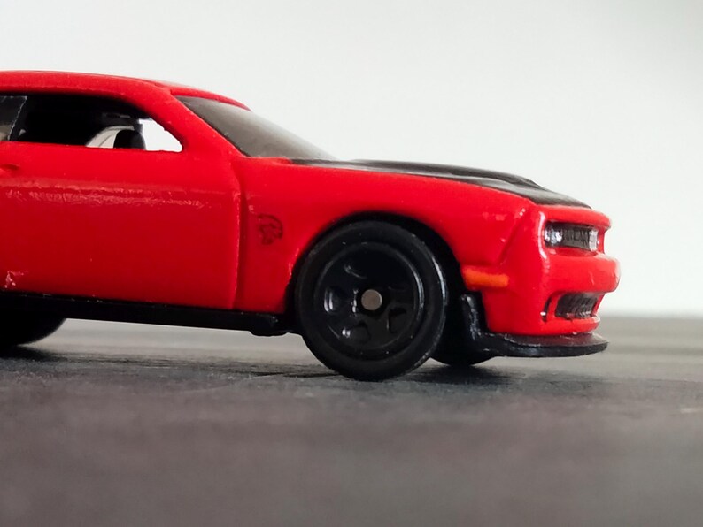 Dodge Challenger SRT Hellcat Keychain Red 1/64 Scale - Etsy